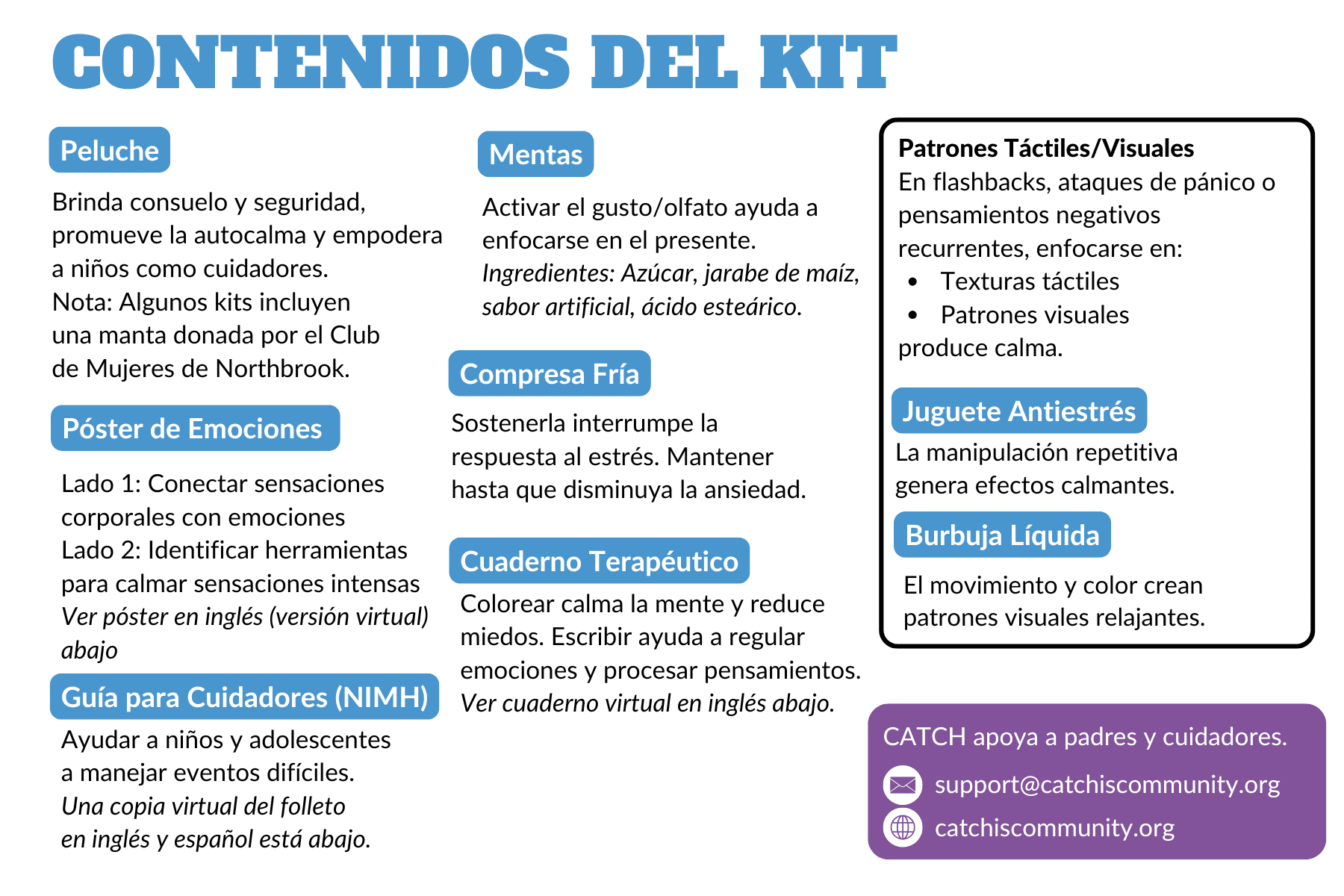 Comfort Kits | CATCH