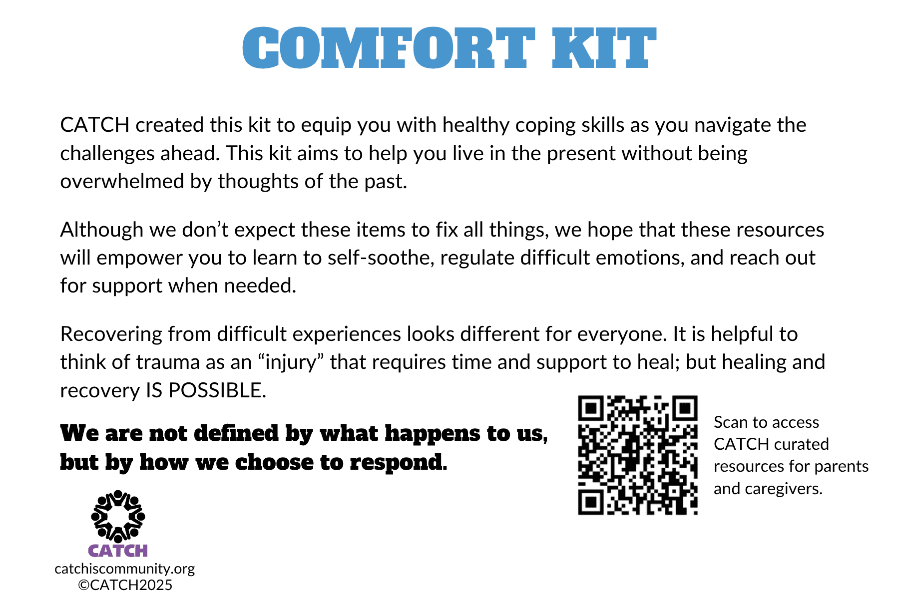 Comfort Kits Professional Implementation Guide | CATCH